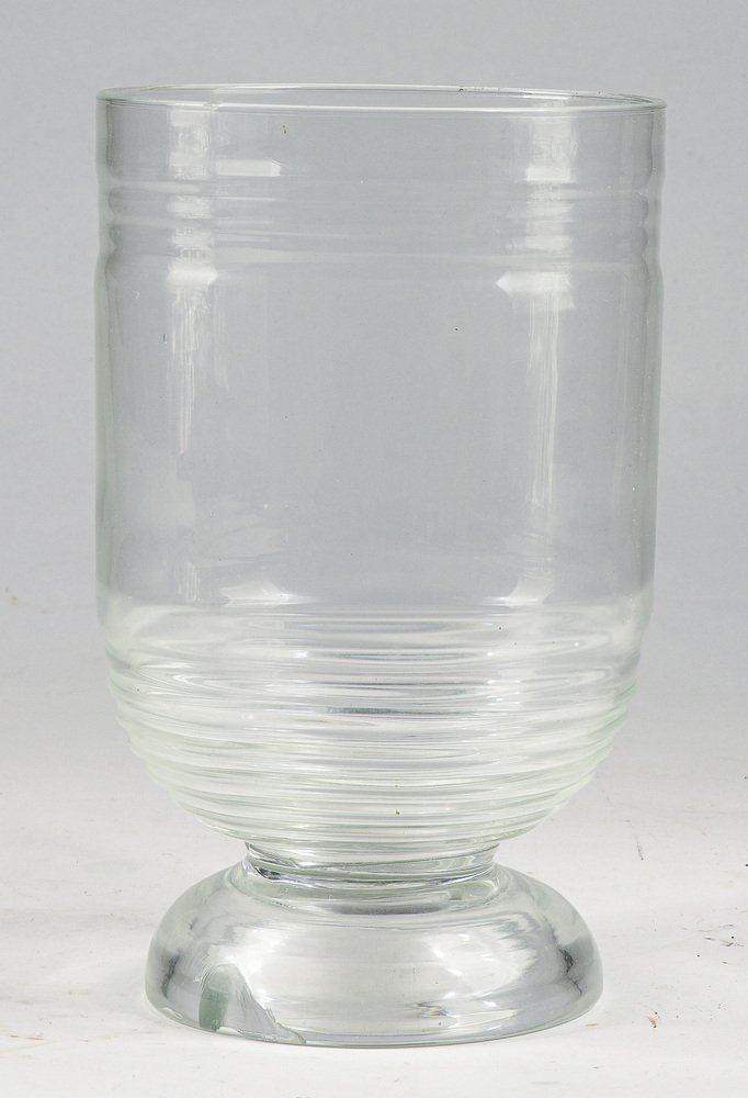 Italian Art Deco Hand Worked Glass Vase, 1940 for sale at Pamono