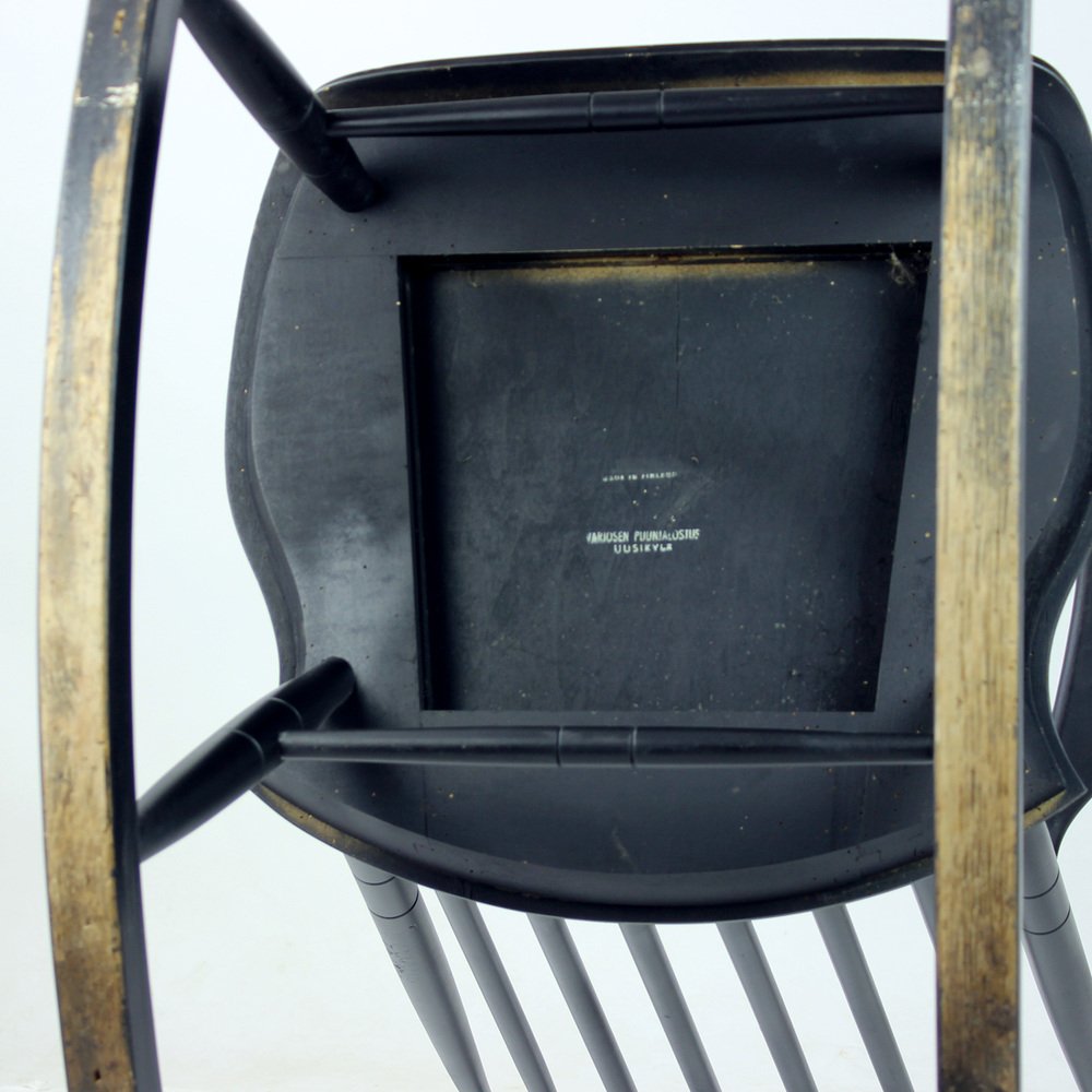Beech Rocking Chair by Varjosen Puunjalostus, Finland, 1960s for sale ...