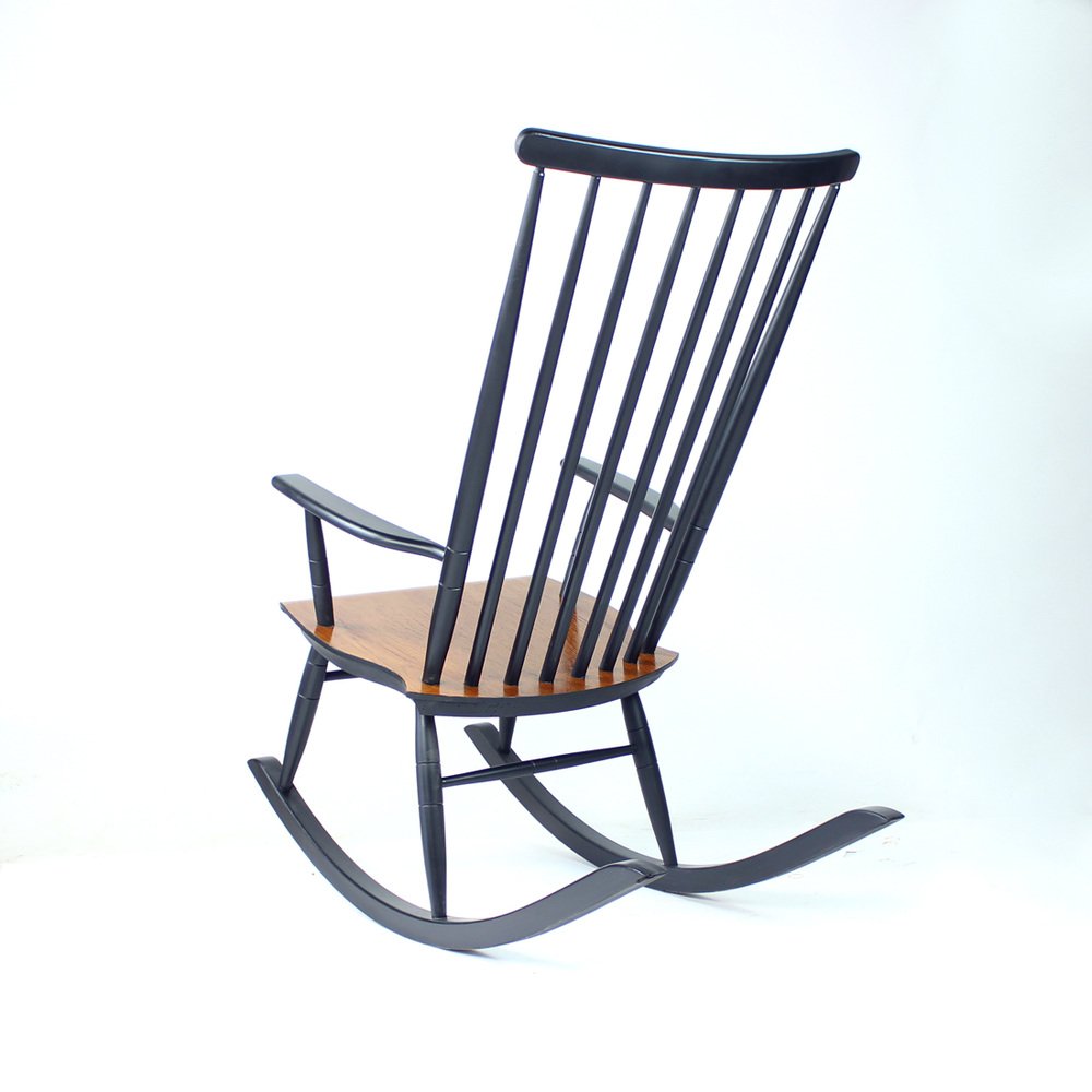 Beech Rocking Chair by Varjosen Puunjalostus, Finland, 1960s for sale ...