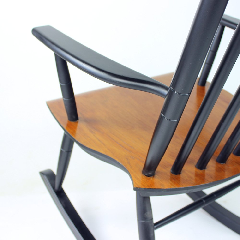 Beech Rocking Chair by Varjosen Puunjalostus, Finland, 1960s for sale ...