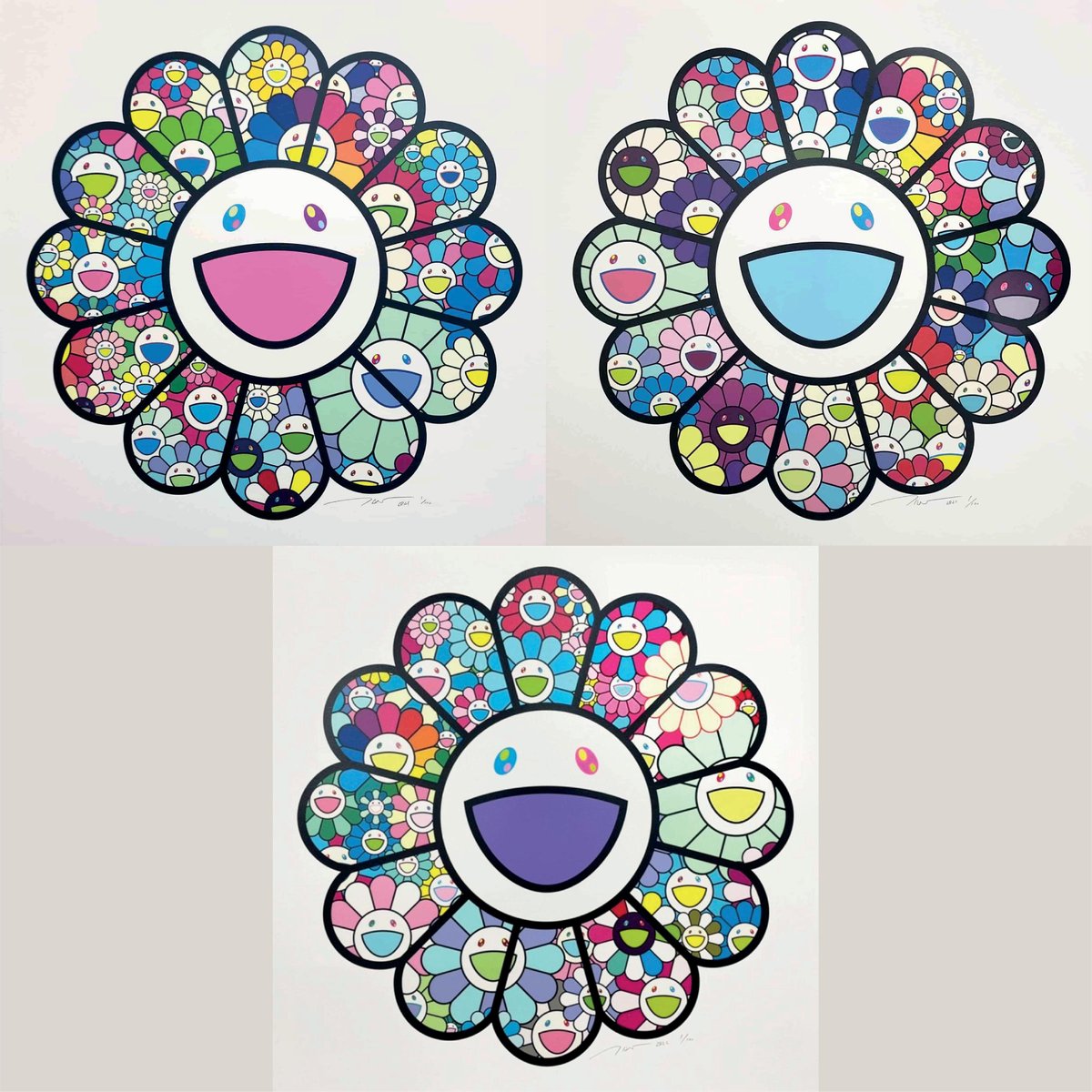 Takashi Murakami, Yonaguni Pastel Color Flowers, 2022, Archival Pigment ...