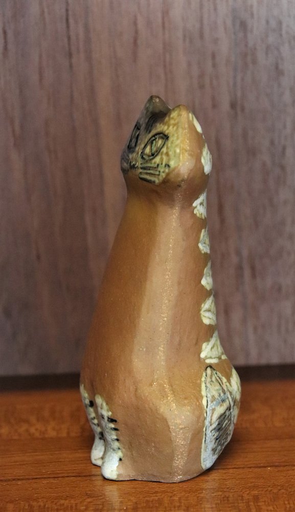 Katze aus Steingut von Lisa Larson für Gustavsberg, 1950er bei Pamono ...