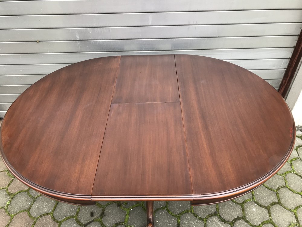 Table Ronde à Rallonge Ovale, 1970s en vente sur Pamono