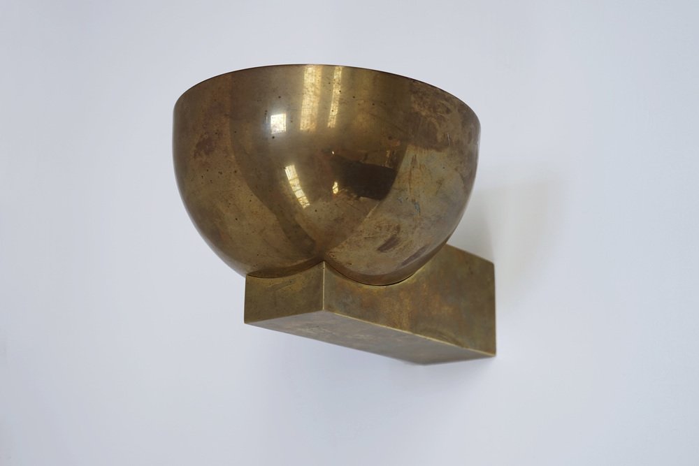 Art Deco Wandleuchte aus Messing von Atelier Petitot, 1930er bei Pamono ...