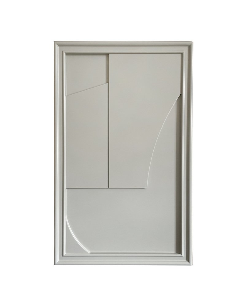 Likya Verge Wooden Wall Art in Silk Grey by Likya Atelier for sale at ...
