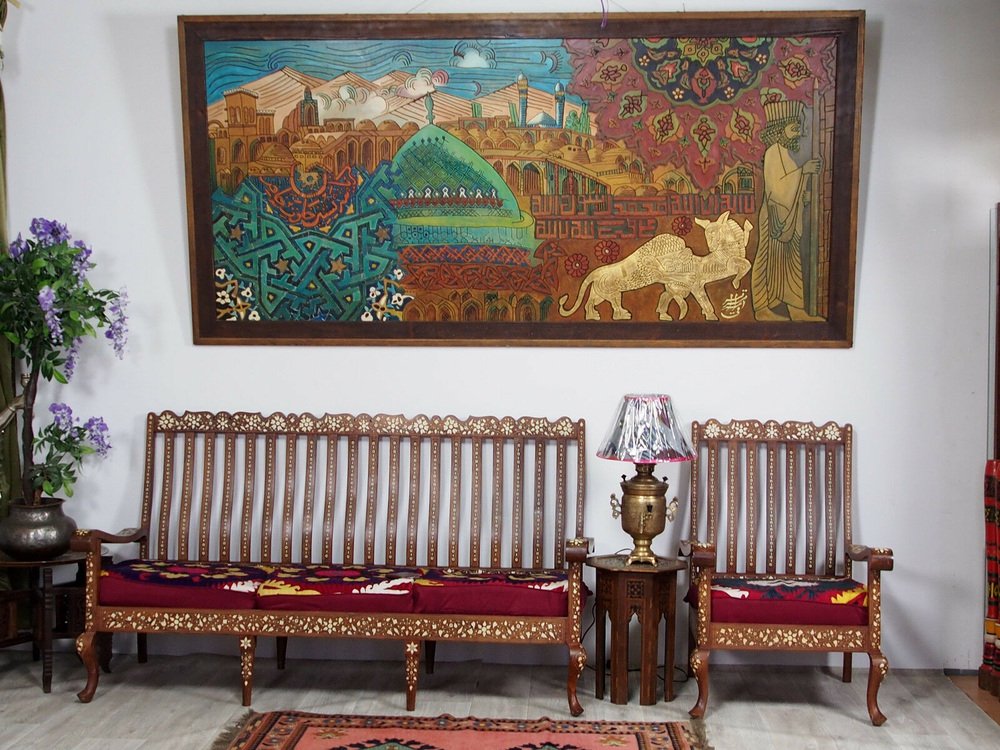 Afghan Artist, Islamic Hand-Decorated Wall Panel, Late 20th Century ...