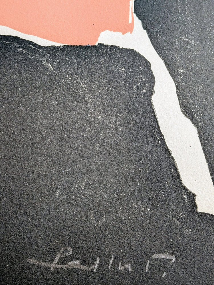 Pierre Pallut, Abstract Composition, 1972, Lithograph for sale at Pamono