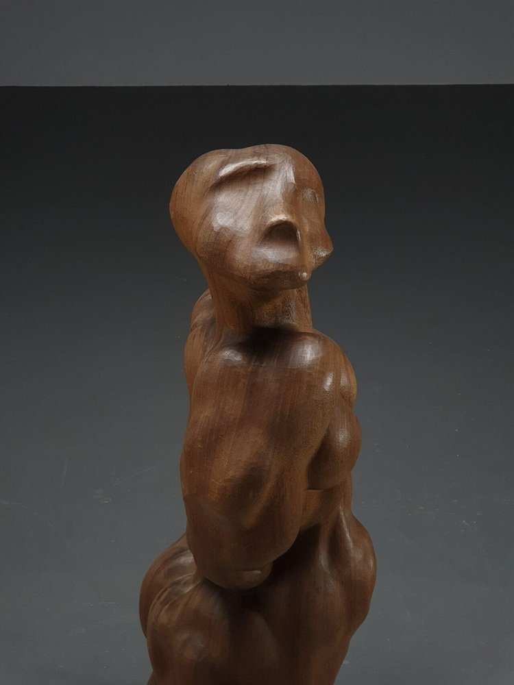 Greek Artist, Amorphous Figural Sculpture, 1960s, Wood for sale at Pamono
