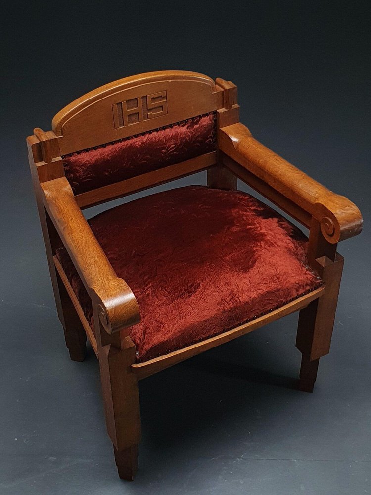 Art Deco Altar Chair, 1930s for sale at Pamono