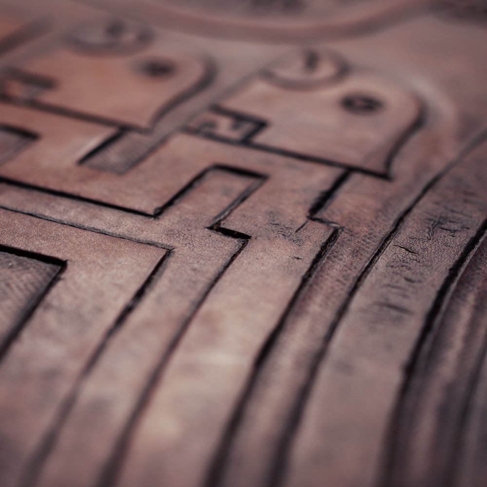 Vintage Leather Inca Coffee Table by Angel Pazmino for Muebles De ...