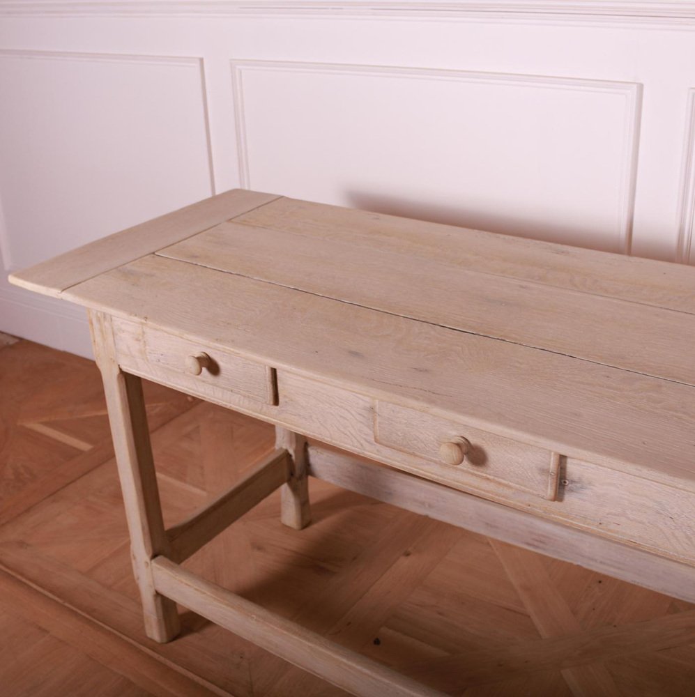 English Bleached Oak Serving Table for sale at Pamono