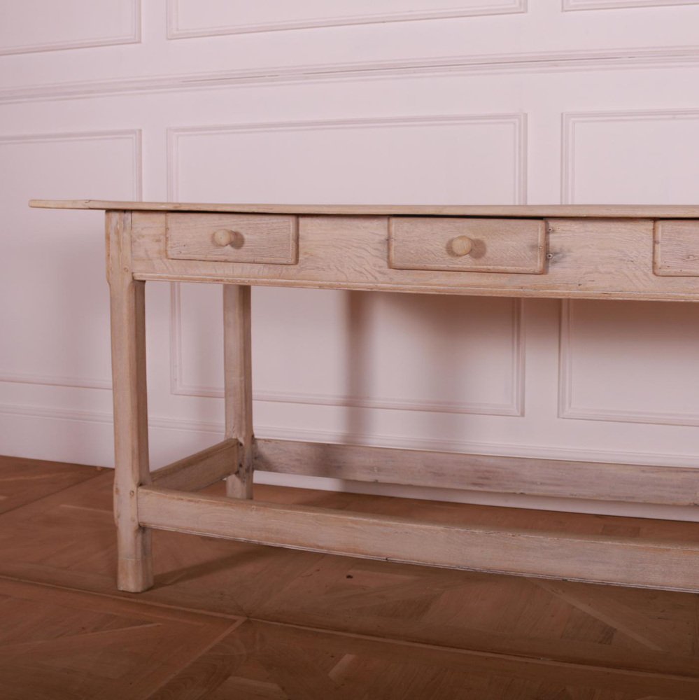 English Bleached Oak Serving Table for sale at Pamono