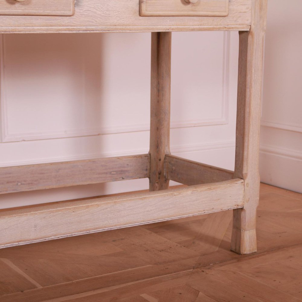 English Bleached Oak Serving Table for sale at Pamono