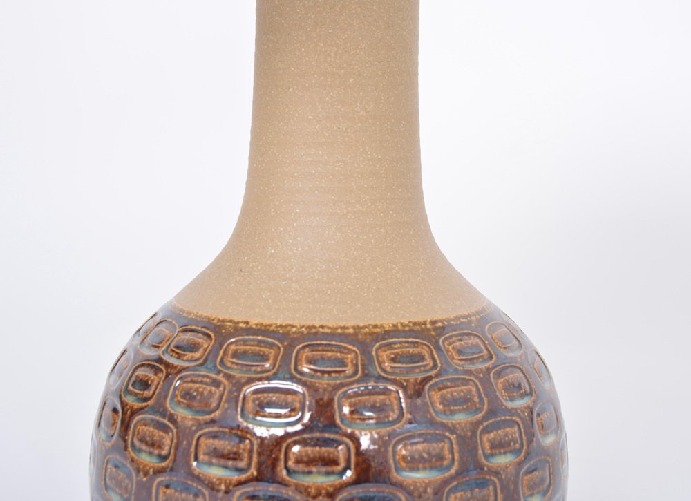 Mid-Century Modern Danish Lamp in Stoneware with Graphic Pattern from ...