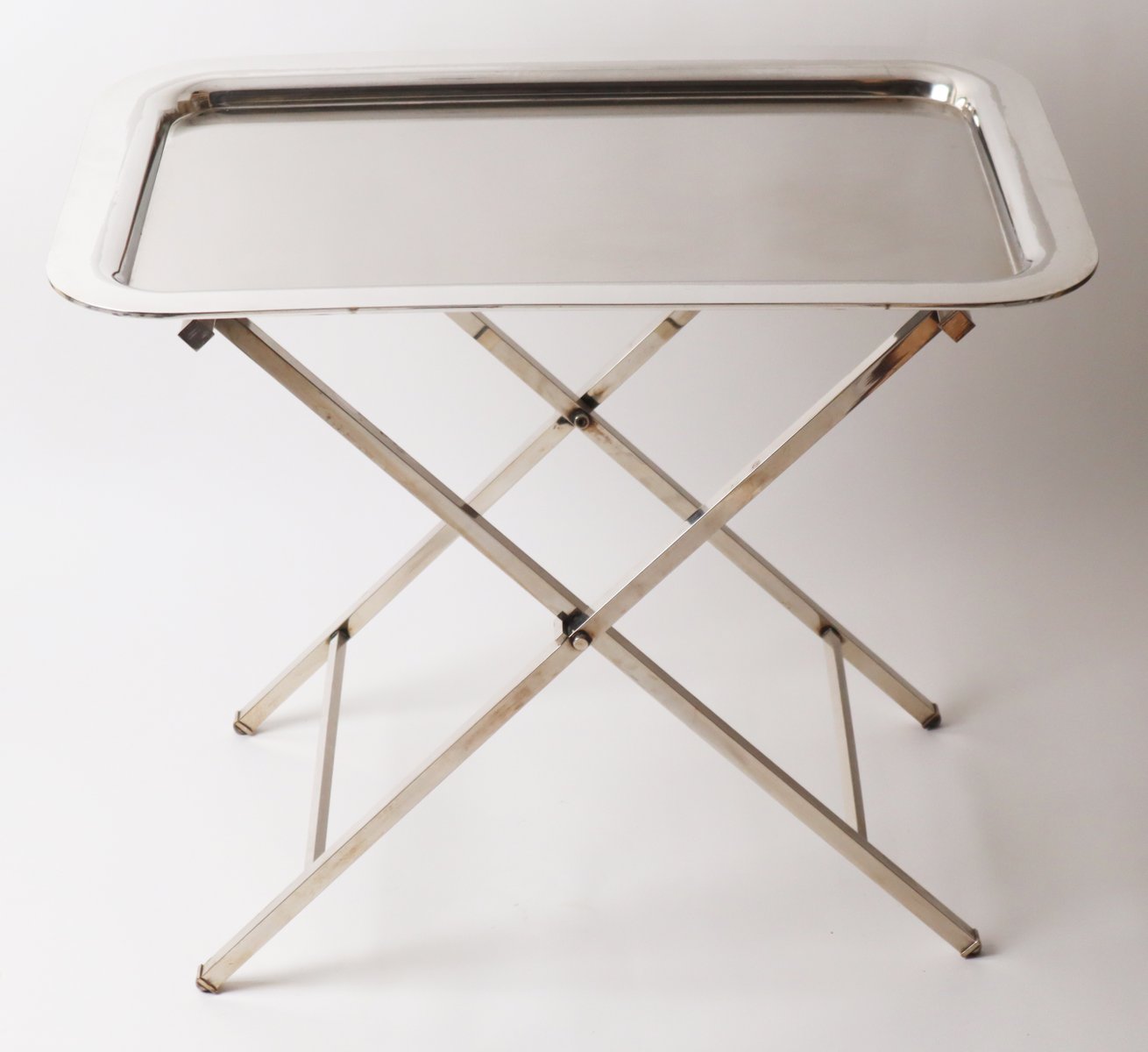 Silver Tablet Table Supplementary Table, 1980s for sale at Pamono