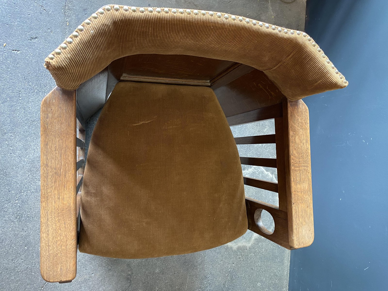 Art Nouveau Viennese Wooden Lounge Chair, 1890s for sale at Pamono