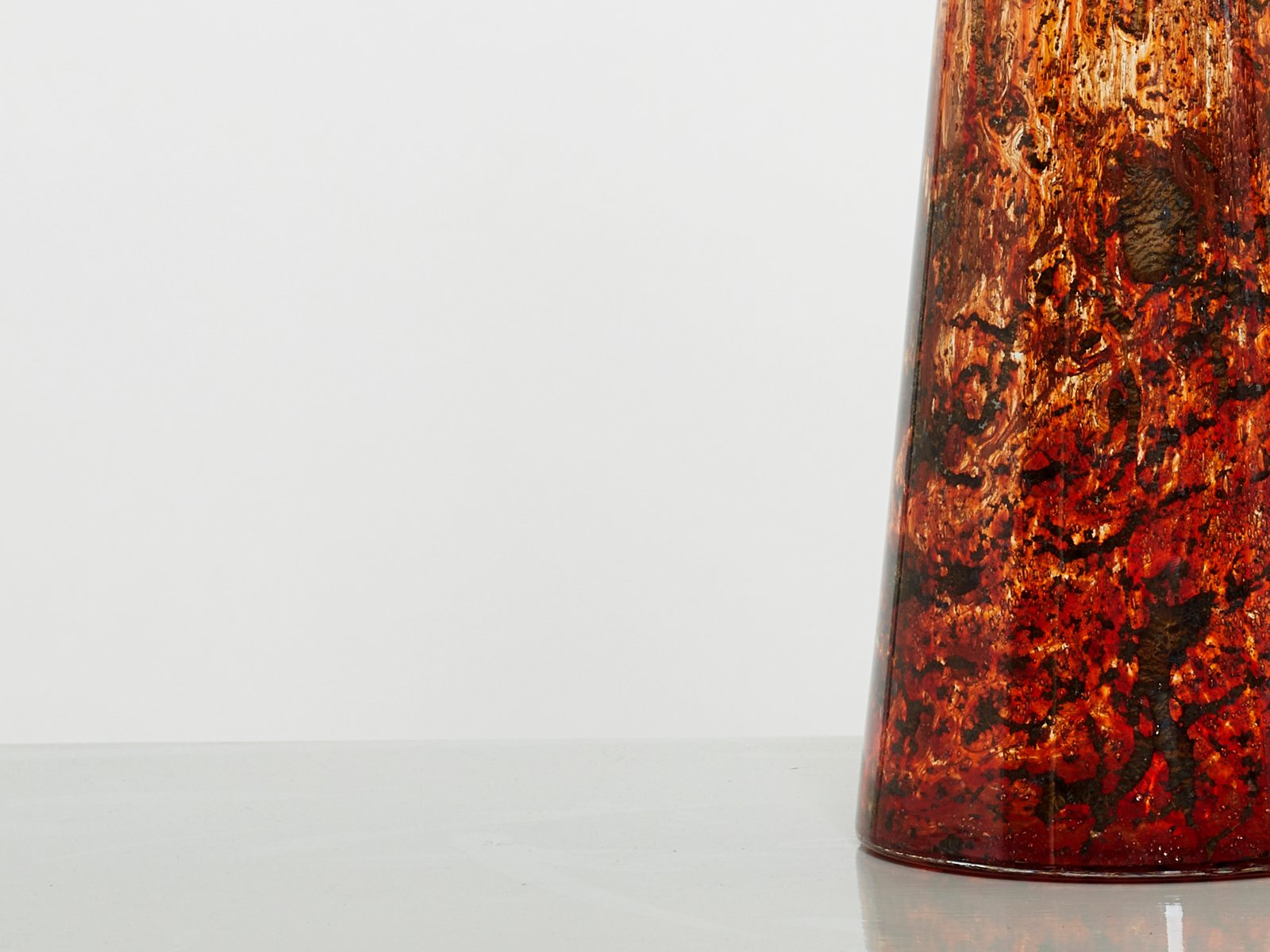 Large Murano Glass Inclusion Vase, 1970s for sale at Pamono