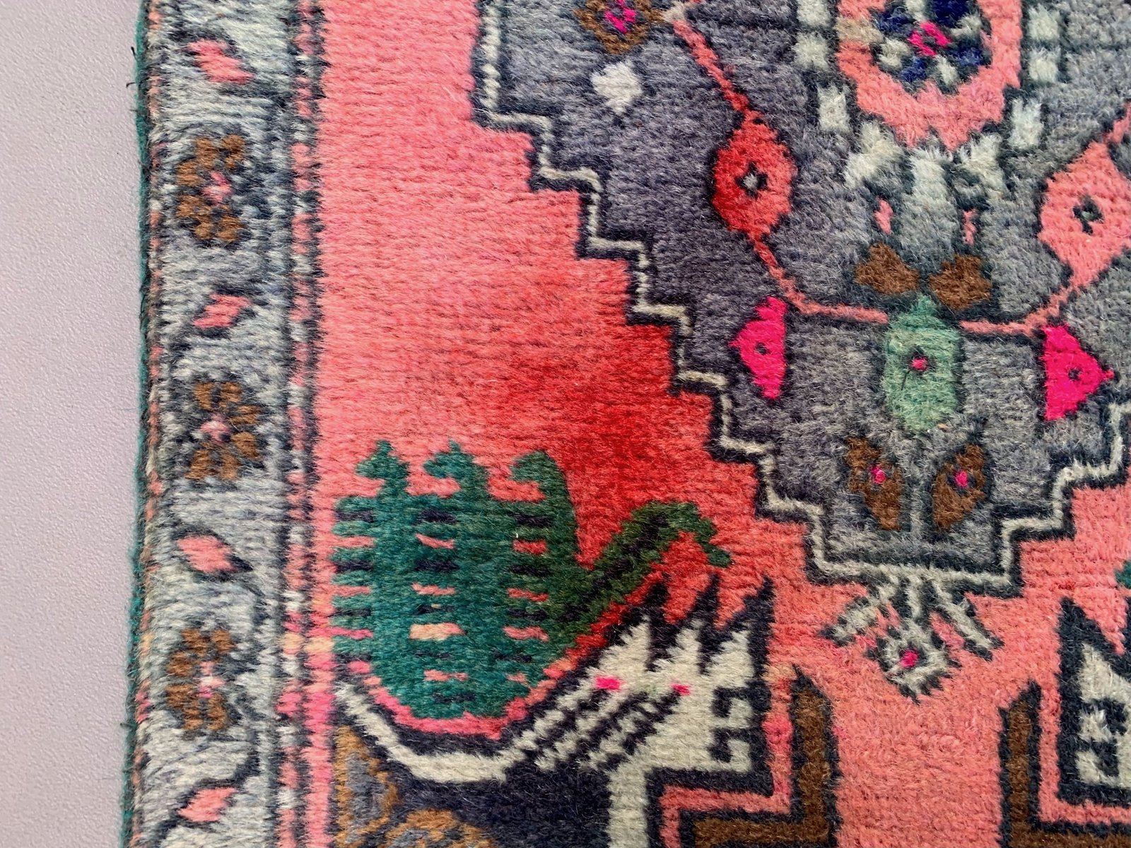 Small Vintage Turkish Wool Rug for sale at Pamono