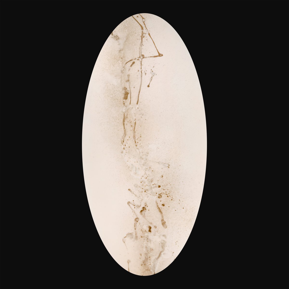 Large Almond Flake Alba Dining Table from Nuoovo for sale at Pamono