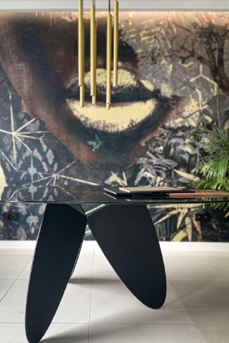 Large Almond Flake Panca Dining Table from Nuoovo for sale at Pamono