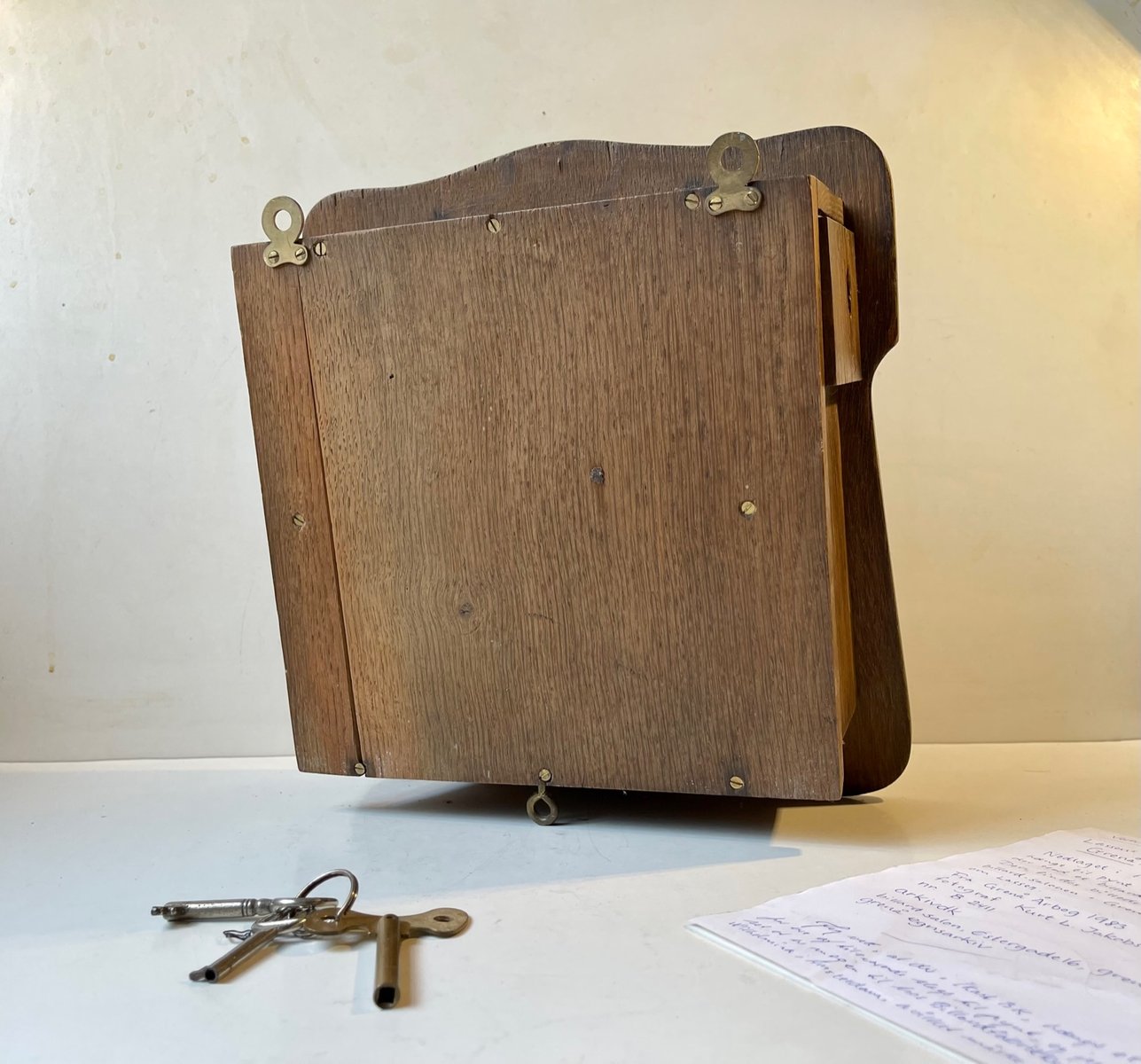 Antique Oak Mechanical Billiard Clock with Timer by P. O. Pedersen ...