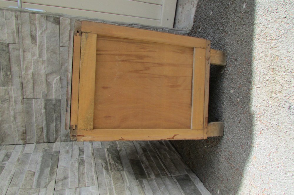 Comodini rustici in quercia, anni '80, set di 2 in vendita su Pamono