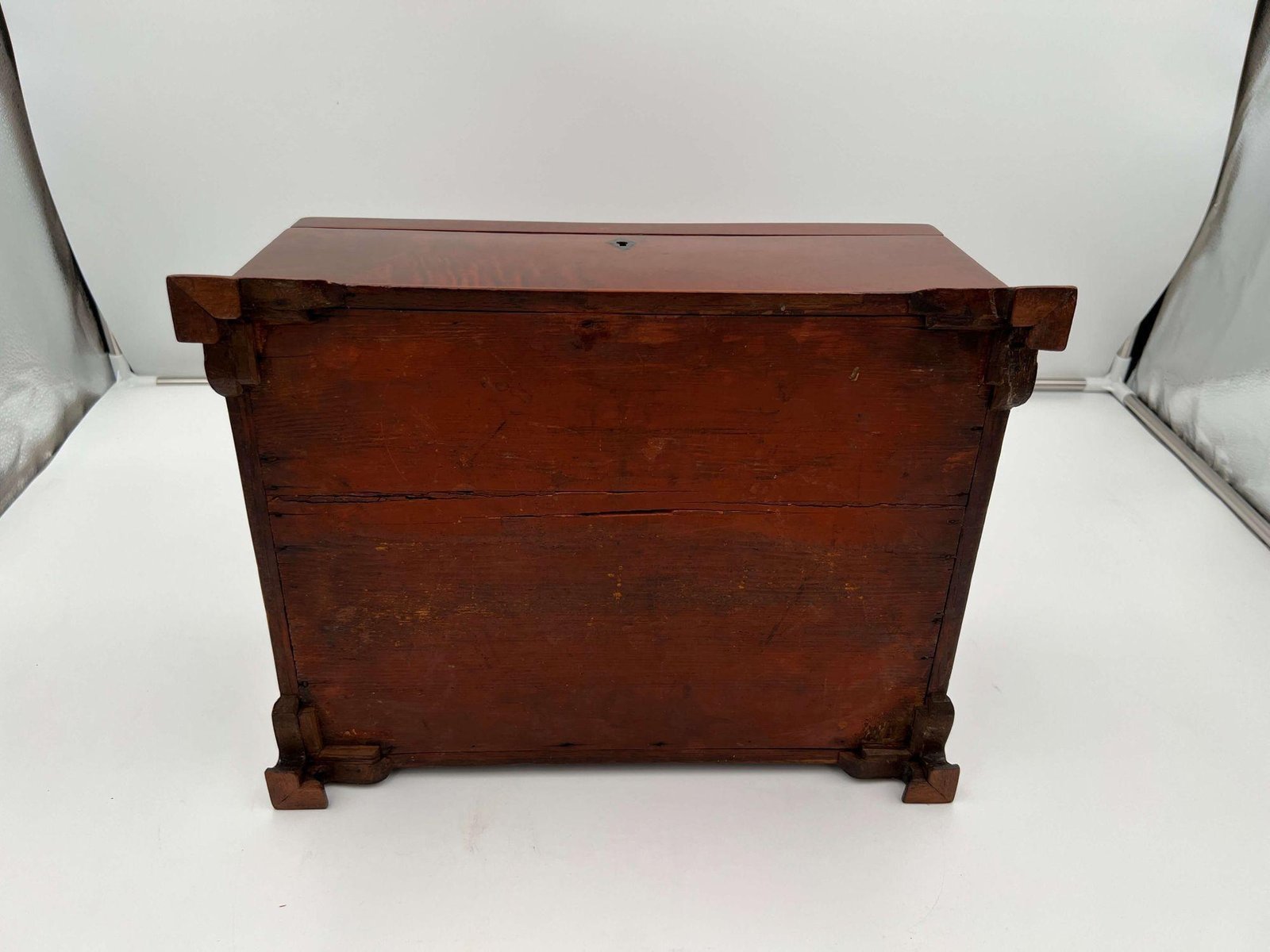 Large Victorian Box in Mahogany & Oak, England, 1840s for sale at Pamono