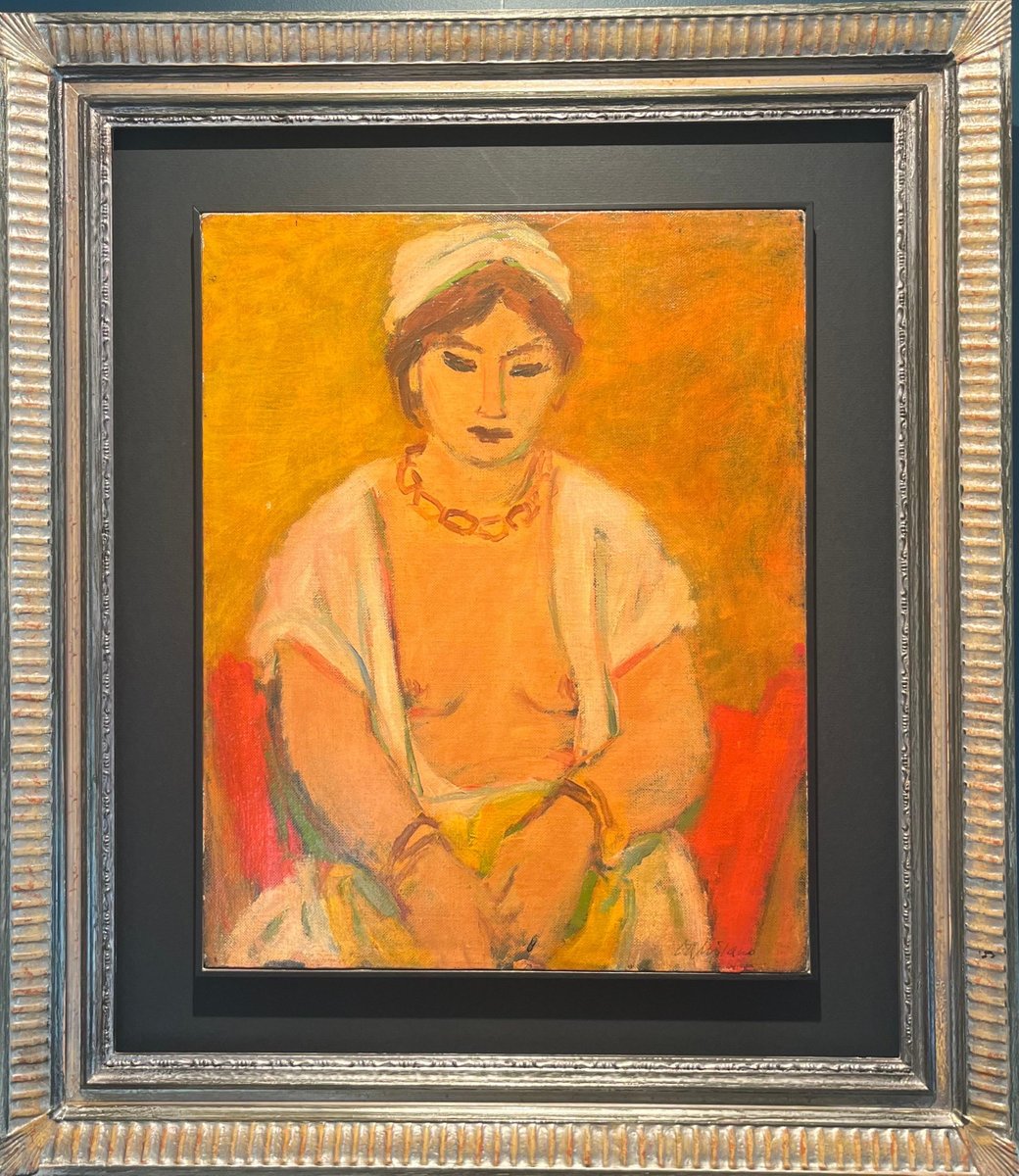 Giulio da Milano, Yellow Odalisque, 1937, Oil Painting for sale at Pamono