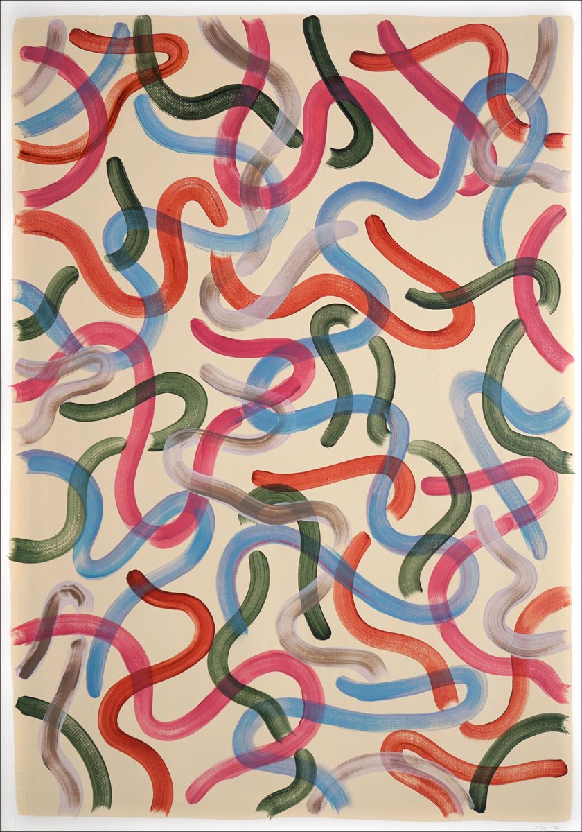 Natalia Roman, Deep in the Forest, 2022, Acryl auf Aquarellpapier bei Pamono kaufen