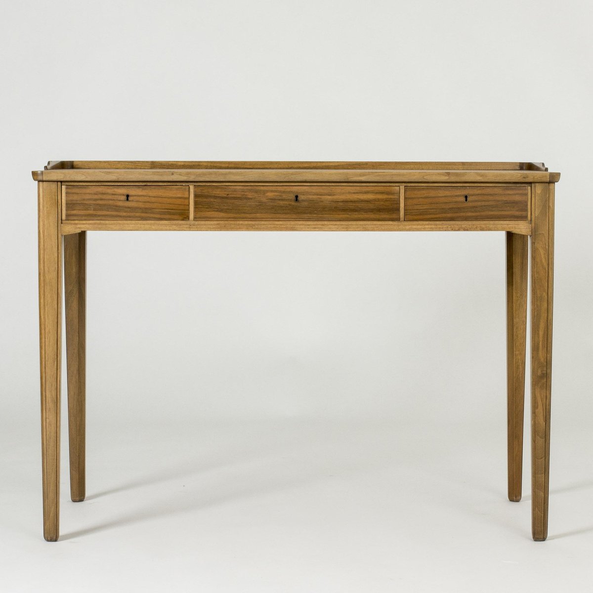 Swedish Modern Walnut Console Table, 1950s for sale at Pamono