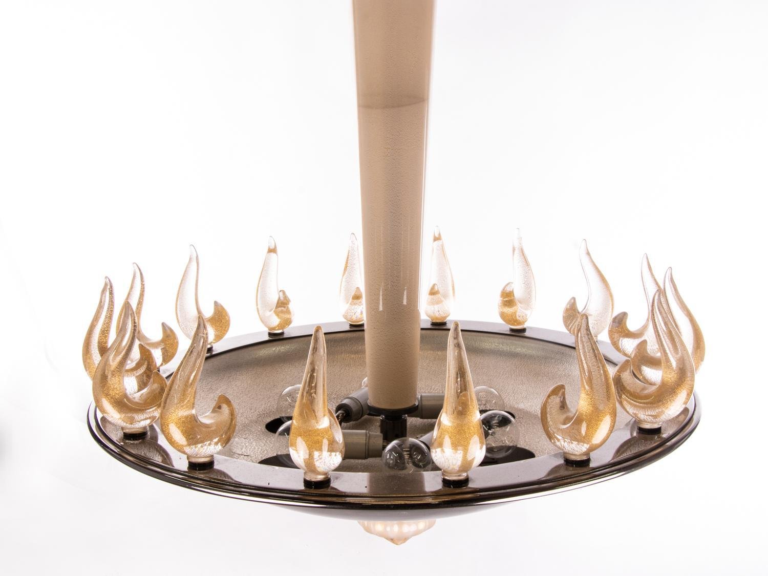 Murano Glass Flame Chandelier ELIO by Marco Mencacci for Barovier ...