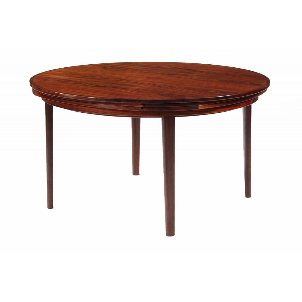 Circular Flip-Flap Dining Table in Rosewood from Dyrlund for sale at Pamono