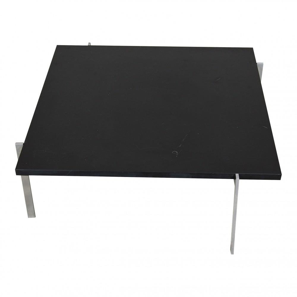 PK-61 Coffee Table in Black Slate by Poul Kjærholm for Fritz Hansen ...