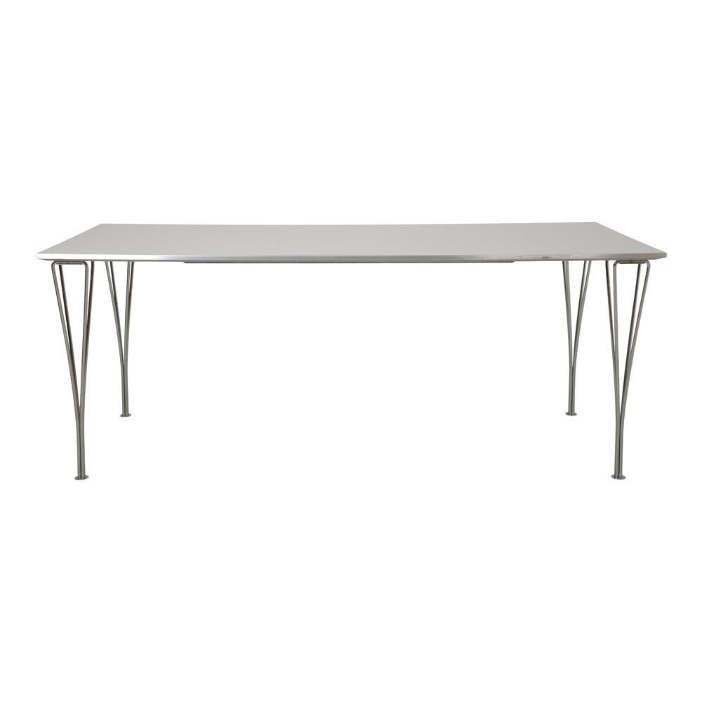 Grey Square Table by Piet Hein for Fritz Hansen, 1990s for sale at Pamono