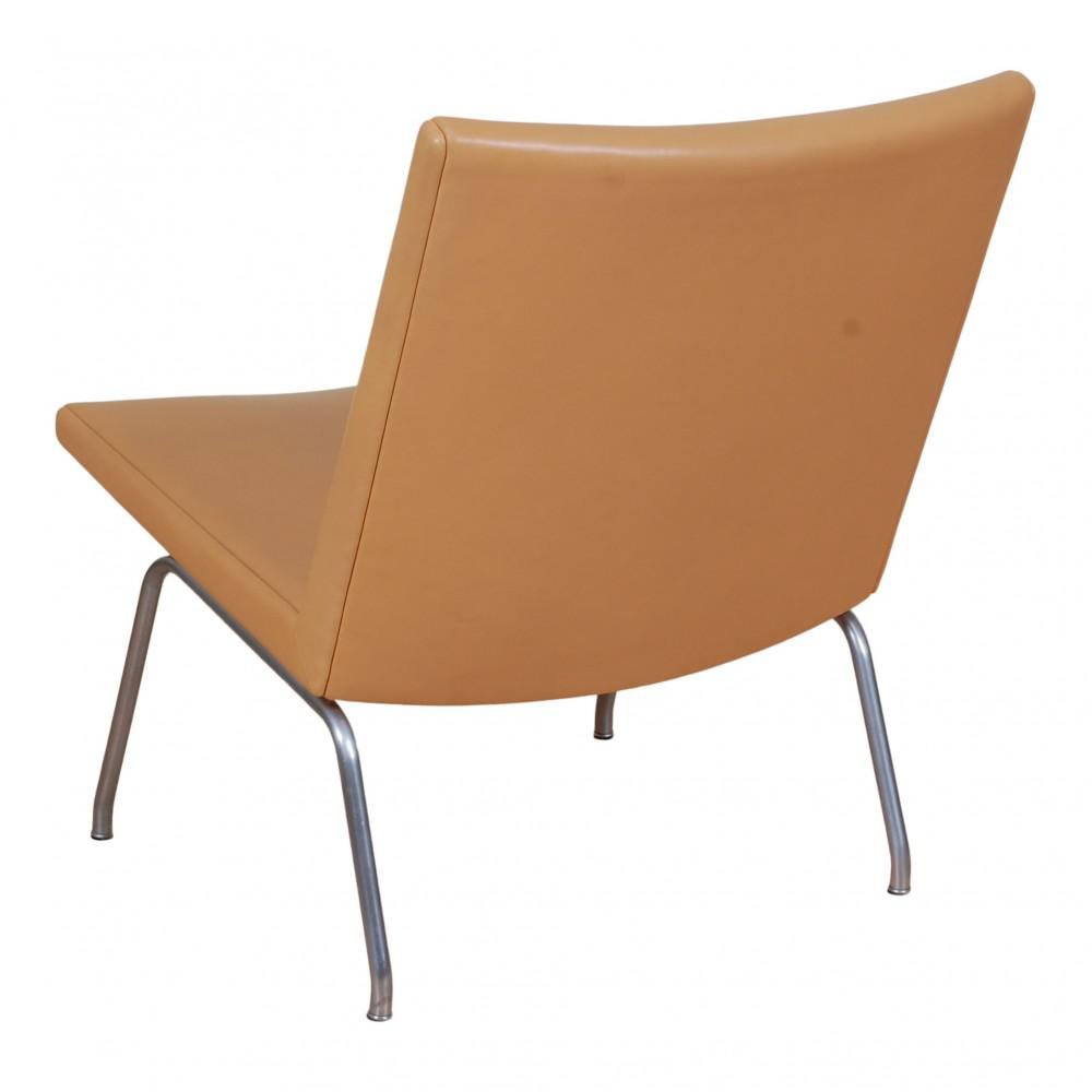 Ap-40 Leather Lounge Chair by Hans J. Wegner for sale at Pamono