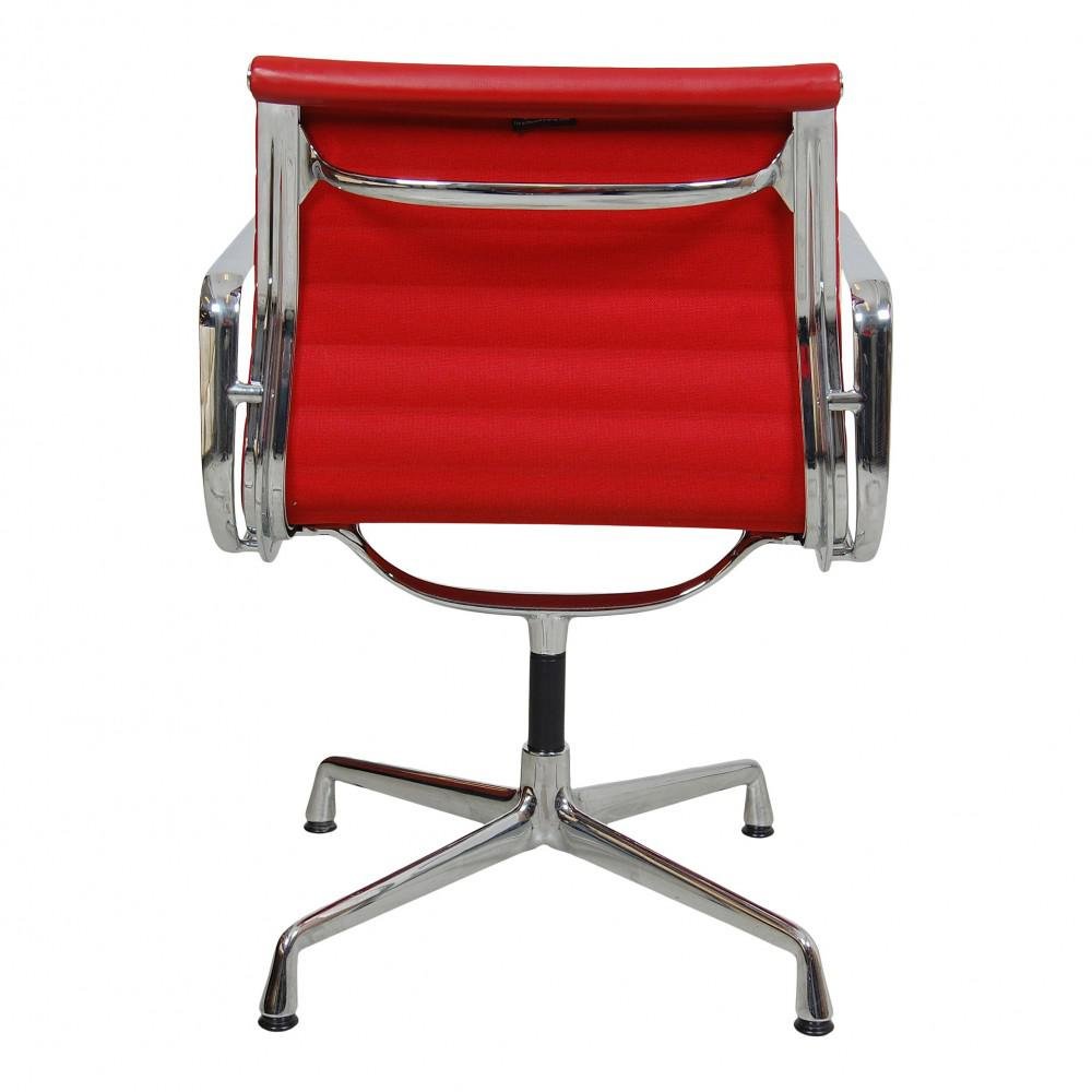 Red Leather EA-108 Chair by Charles Eames for Vitra, 2000s for sale at ...