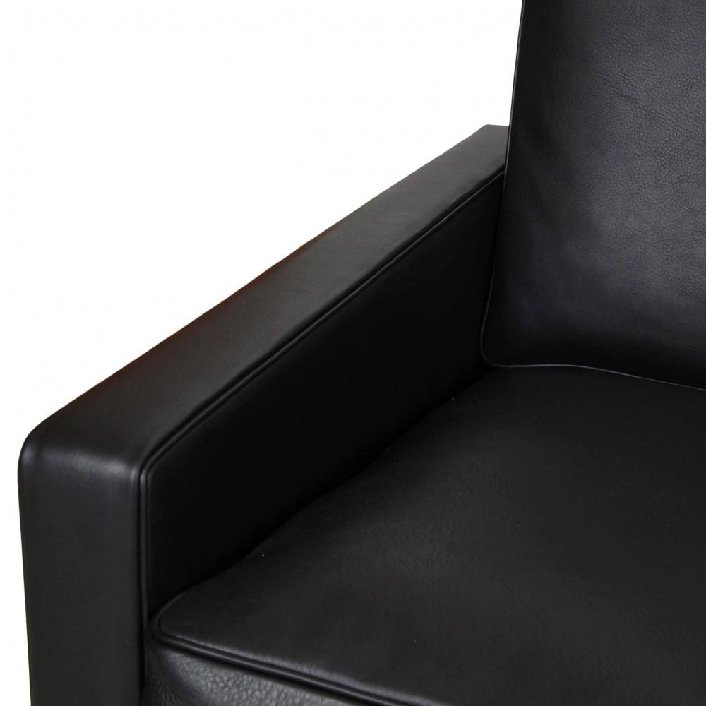 Schwarzes Pk-31/3 Sofa aus Anilinleder von Poul Kjærholm, 1970er bei ...
