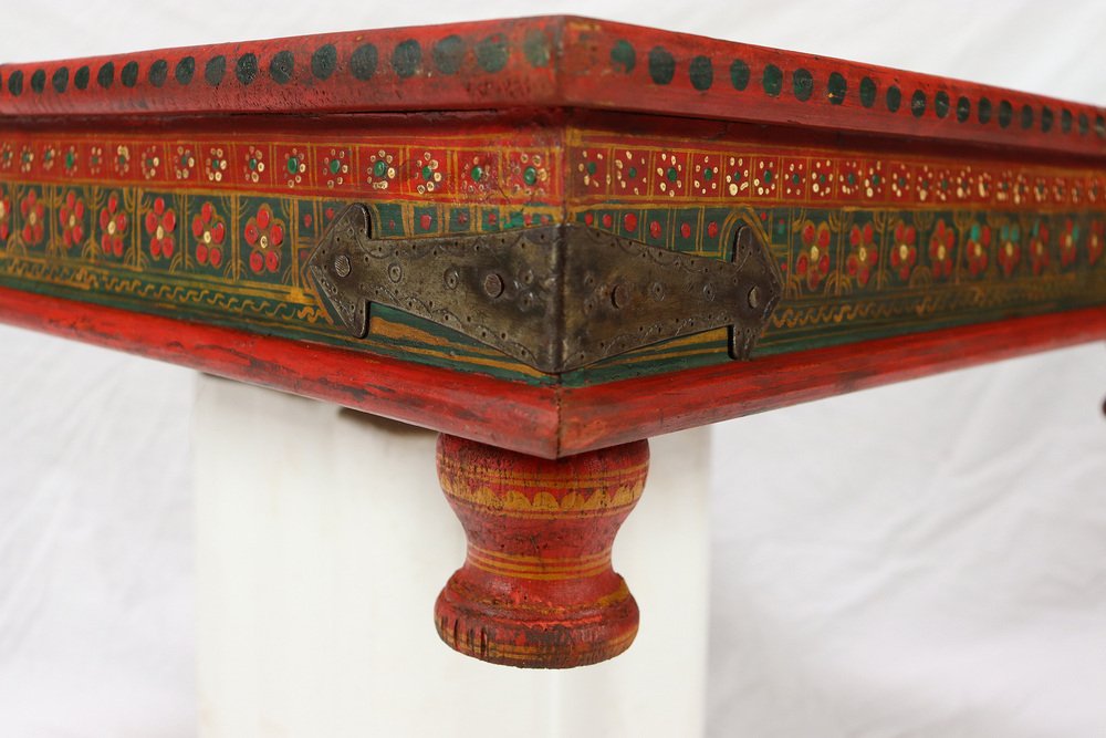Vintage Hand-Painted Low Coffee Table, Afghanistan, 1970s for sale at ...