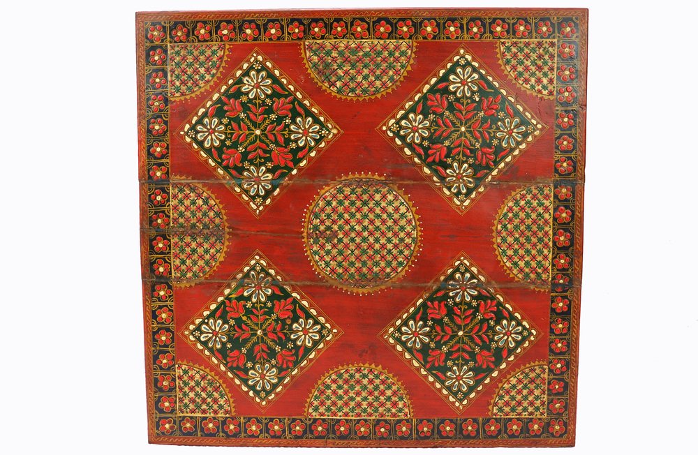 Vintage Hand-Painted Low Coffee Table, Afghanistan, 1970s for sale at ...