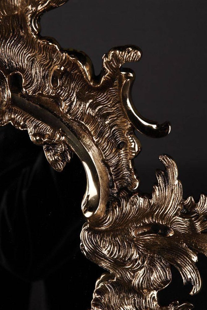 20th Century Rococo Style Rocaille-Formed Wall Mirror for sale at Pamono