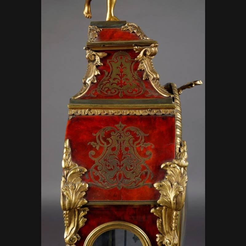 19th Century Napoleon III Fireplace Boulle Clock, 1890s for sale at Pamono
