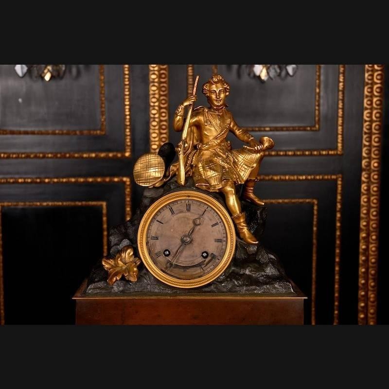 19th Century Napoleon III Style Bronze Pendulum Chimney Clock for sale ...
