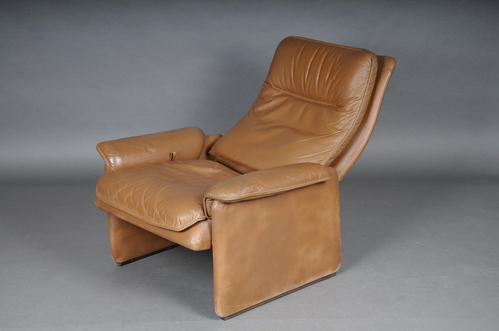 DS50 Lounge Chair & Ottoman in Leather from de Sede, Switzerland, 1970s ...