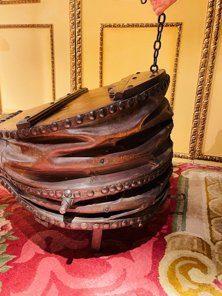 Antique Industrial Bellows Coffee Table, 1880s for sale at Pamono