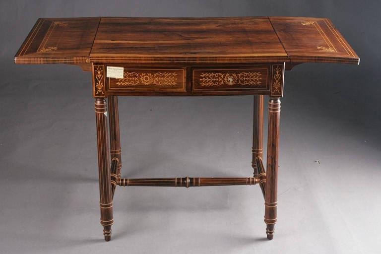 19th Century Biedermeier Folding Table, 1830s for sale at Pamono