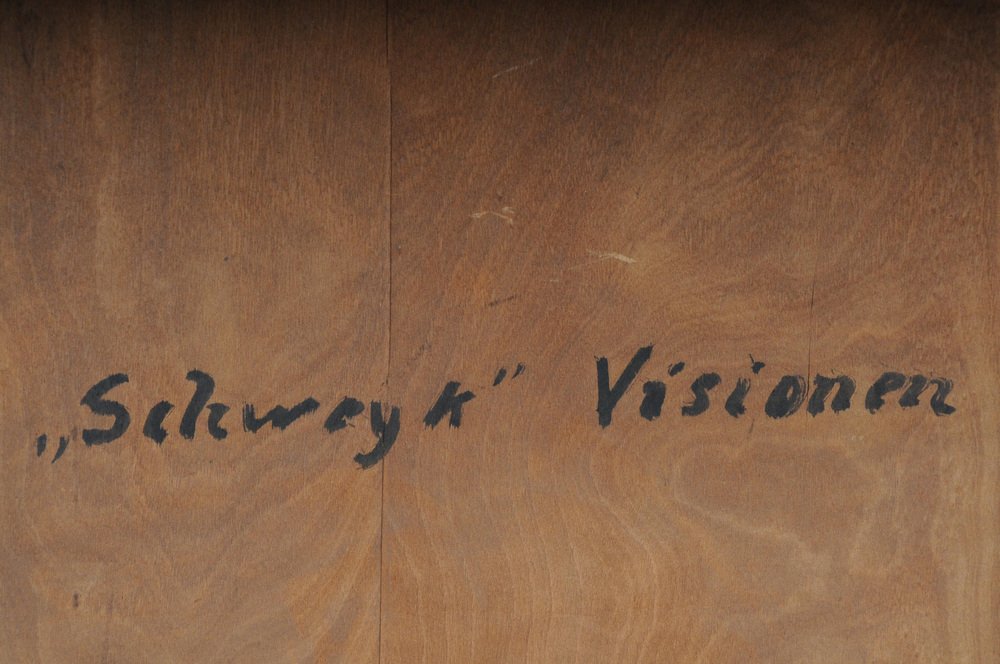 19th Century Solitaire Wall Panel with Painting for sale at Pamono