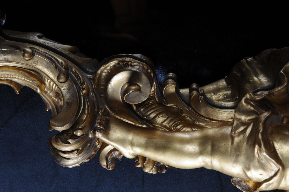 19th Century Ornate Rococo Mirror in Giltwood, Paris, 1870s for sale at ...