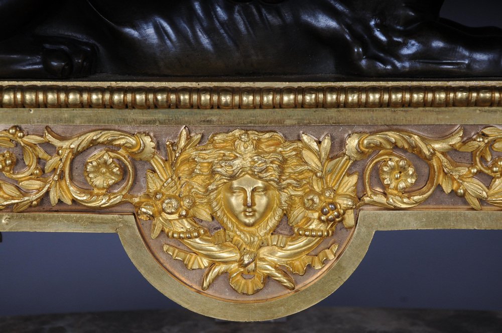 19th Century Empire Brass Sphinx Chimneys, 1860s, Set of 2 for sale at ...