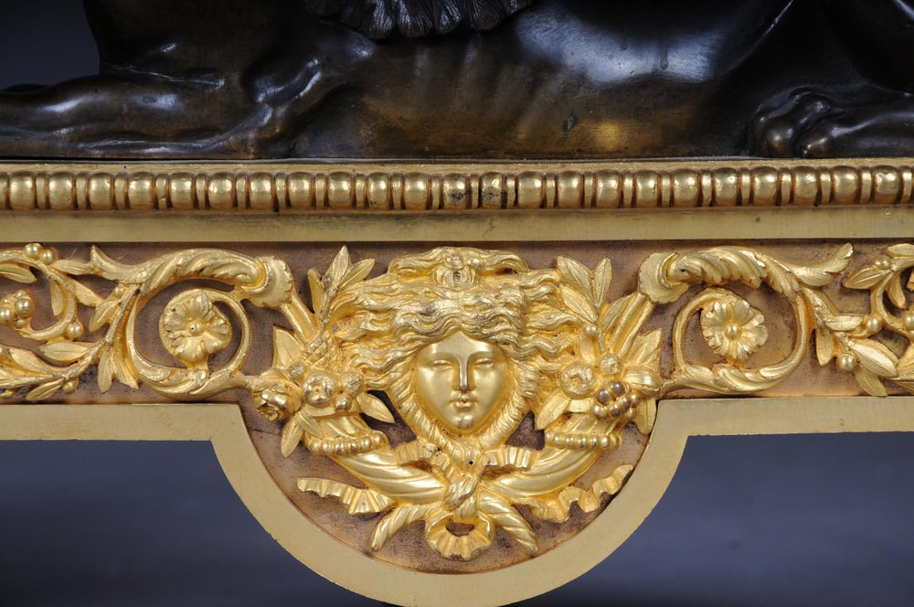 19th Century Empire Brass Sphinx Chimneys, 1860s, Set of 2 for sale at ...