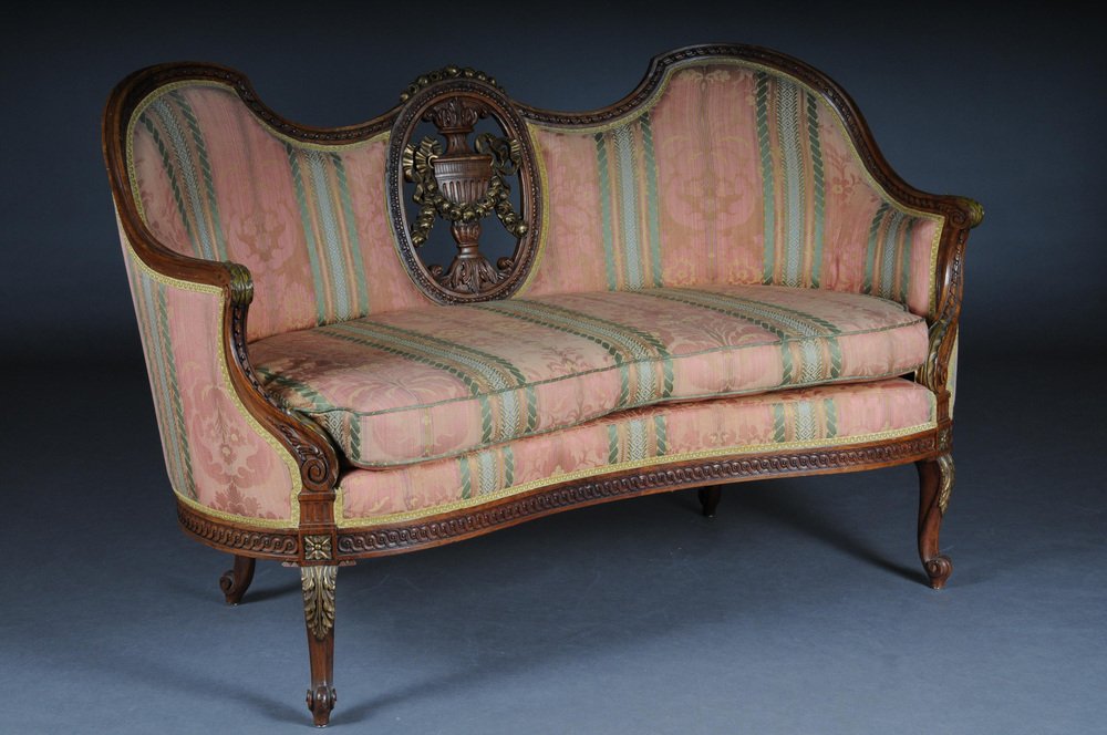 Französisches Canape Sofa & Sessel aus Buche, 1900er, 3er Set bei ...